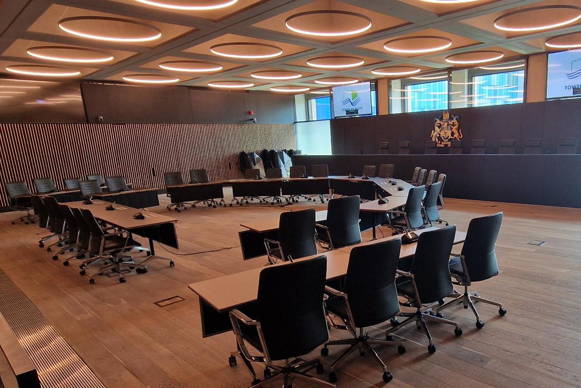 Tower Hamlets Town Hall; Council Chamber